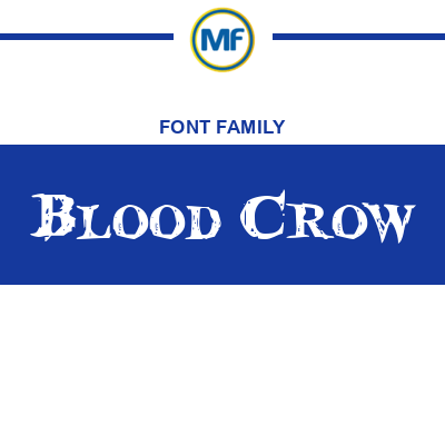 Blood Crow Font Family: Download Free | MaisFontes