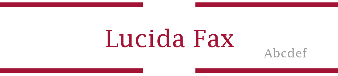 Lucida Fax Regular: Free Font Download | MaisFontes