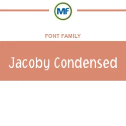 Jacoby Condensed ICG Black: Download Free Font | MaisFontes