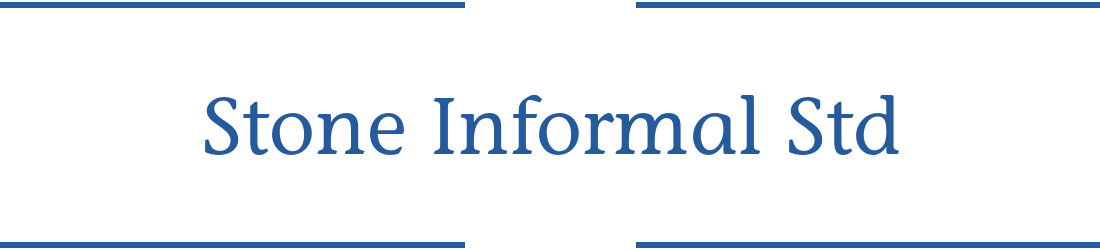 ITC Stone Informal Std Font Family: Free Download | MaisFontes