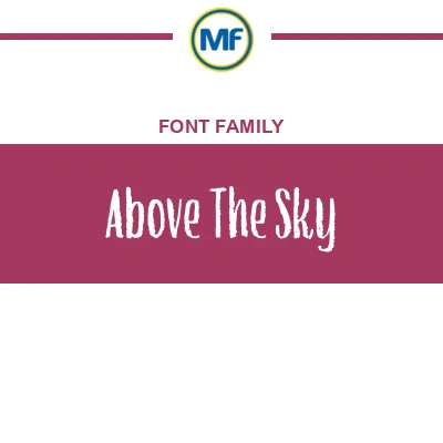 Download Above The Sky Fonts | MaisFontes