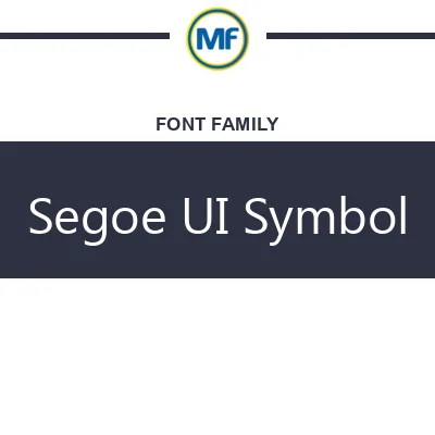 Segoe UI Symbol Font Family: Download Free | MaisFontes