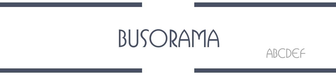 ITC Busorama Bold: Free Font Download | MaisFontes