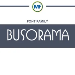 ITC Busorama Bold: Free Font Download | MaisFontes