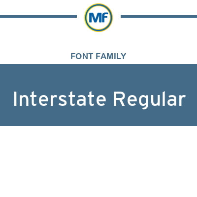 Download Interstate Regular Fonts | MaisFontes