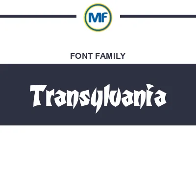 Download Transylvania Fonts | MaisFontes