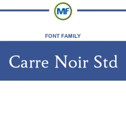 Carre Noir Std Bold: Free Font Download | MaisFontes