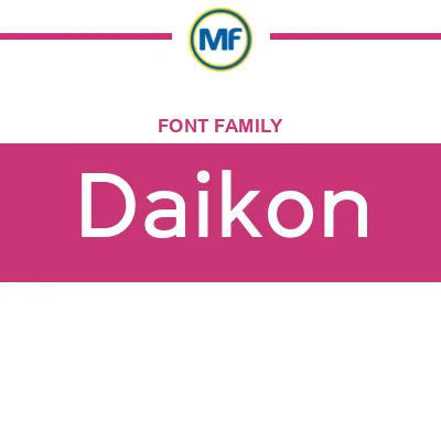 Download Daikon Fonts | MaisFontes