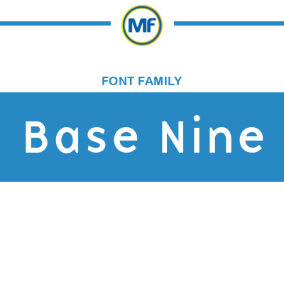 Base Nine Font Family: Download Free | MaisFontes