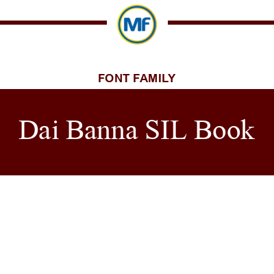 Dai Banna SIL Book Font Family: Download Free | MaisFontes