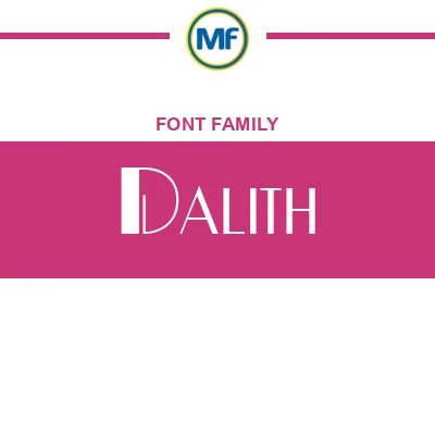 Dalith Font Family: Download Free | MaisFontes