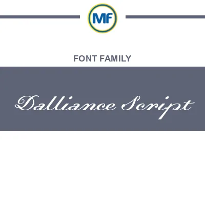 Dalliance Script Font Family: Download Free | MaisFontes