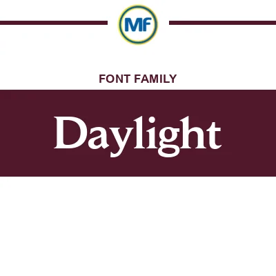 Daylight Font Family: Download Free | MaisFontes