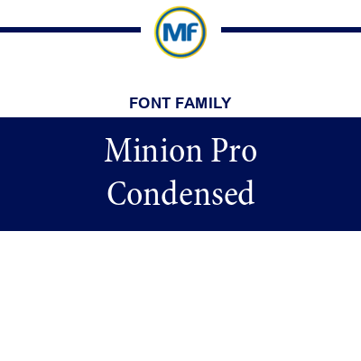 Minion Pro Condensed Font Family: Free Download | MaisFontes