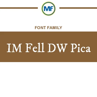 Download IM Fell DW Pica Fonts (Google Fonts) | MaisFontes
