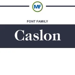 Caslon：免费字体下载 | MaisFontes