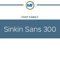 Sinkin Sans 300 Light Font: Free Download | MaisFontes