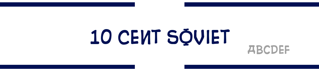 10 Cent Soviet Bold: Free Font Download | MaisFontes