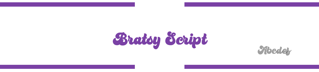 Bratsy Script Outline Font: Free Download | MaisFontes