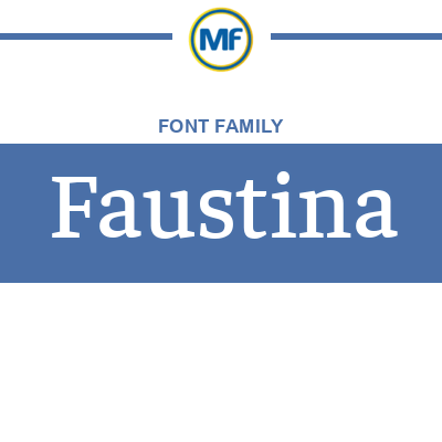 Download Faustina Fonts (Google Fonts) | MaisFontes