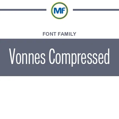 Vonnes Compressed Font Family: Download Free | MaisFontes