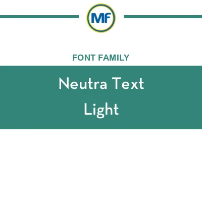 Download Neutra Text Light Fonts | MaisFontes