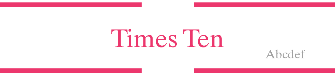 Times Ten Roman: Download Free Font | MaisFontes