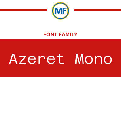 Azeret Mono Font Family: Download Free (Google Fonts) | MaisFontes