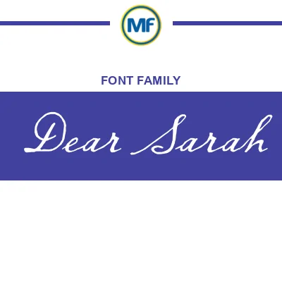 Dear Sarah Font Family: Download Free | MaisFontes