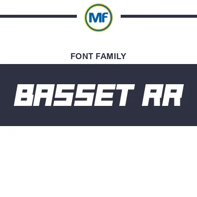 Download Basset RR Fonts | MaisFontes