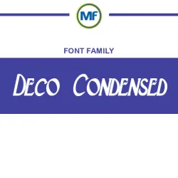 Deco Condensed Bold: Free Font Download | MaisFontes