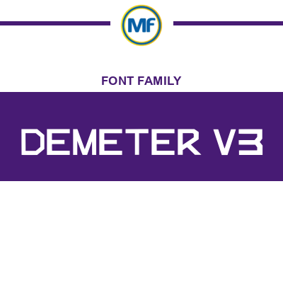 Demeter V3 Font Family: Download Free | MaisFontes
