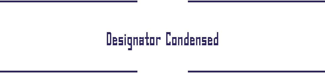 Designator Condensed Font Family: Free Download | MaisFontes