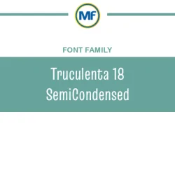 Truculenta 18pt SemiCondensed Bold: Free Font Download | MaisFontes