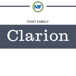 Clarion Bold Font: Free Download | MaisFontes
