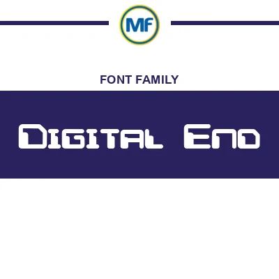 Digital End Font Family: Download Free | MaisFontes