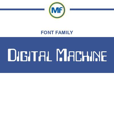 Digital Machine Font Family: Download Free | MaisFontes