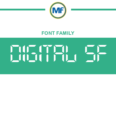 Digital SF Font Family: Download Free | MaisFontes