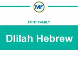 Dlilah Hebrew Bold: Free Font Download | MaisFontes