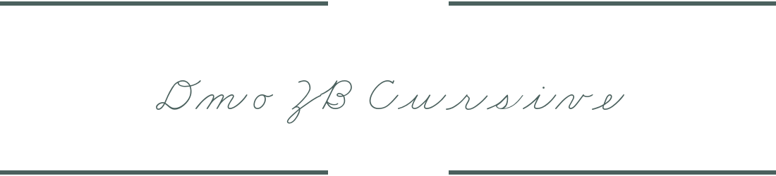 Dmo ZB Cursive Line: Free Font Download | MaisFontes