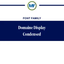 Domaine Display Condensed Bold: Free Font Download | MaisFontes