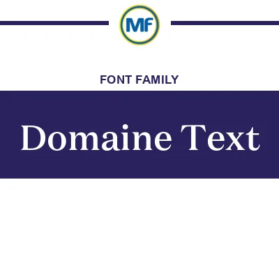 Domaine Text Font Family: Free Download | MaisFontes
