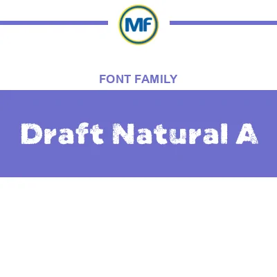 Draft Natural A Font Family: Download Free | MaisFontes