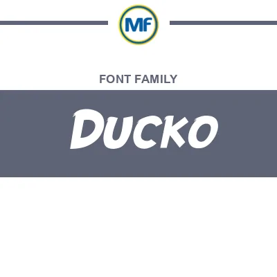 Ducko Font Family: Download Free | MaisFontes