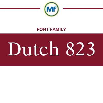 Dutch 823 Font Family: Free Download | MaisFontes