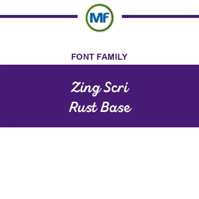 Zing Script Rust Base Font Family: Download Free | MaisFontes