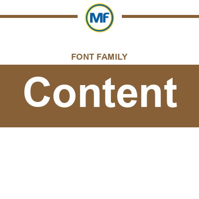 Download Content Fonts (Google Fonts) | MaisFontes