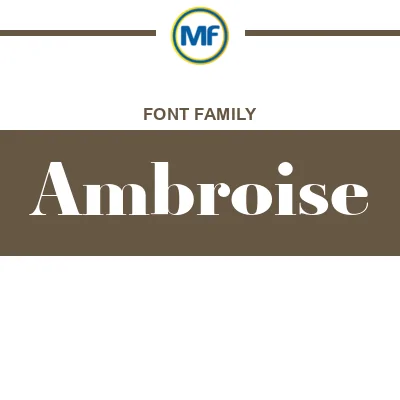 Ambroise Font Family: Free Download | MaisFontes