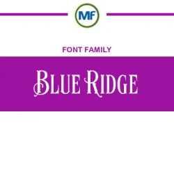 Blue Ridge: Free Font Download | MaisFontes