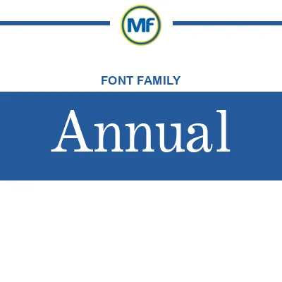 Download Annual Fonts | MaisFontes